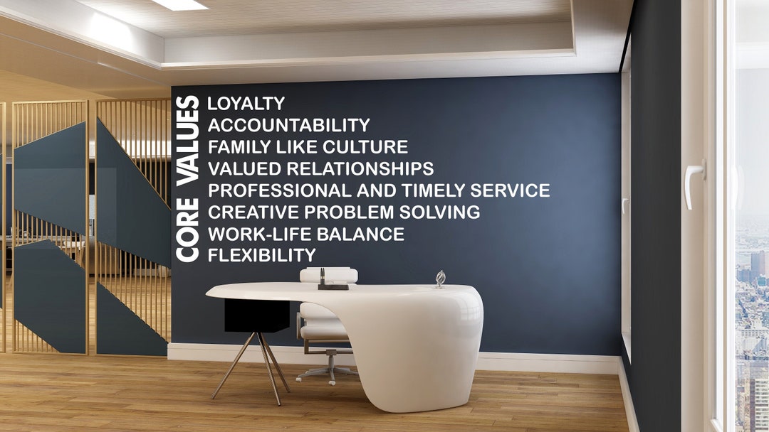 Core Values Our Values Office Wall Art, Motivational Inspiring Wall Art ... Core Values Our Values Office Wall Art, Motivational Inspiring Wall Art ...
