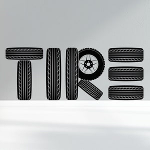 Tires Wall Vinyl Sticker Art Garage Wall Decor Wheels Wall Decal Tyres ...