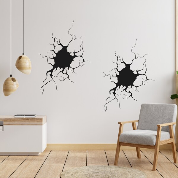 Broken Wall Decal - Etsy
