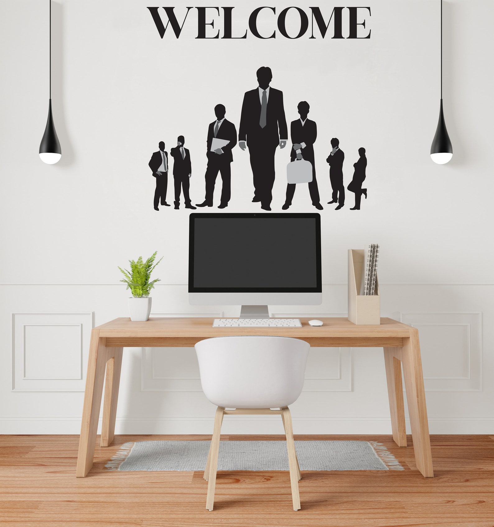 Welcome Sign Office Wall Decal Business Wall Art Decal - Etsy