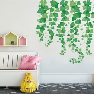 Ivy Plants Leaf Hanging Wall Vinyl Sticker Decal, Beautiful Tree Branch ...