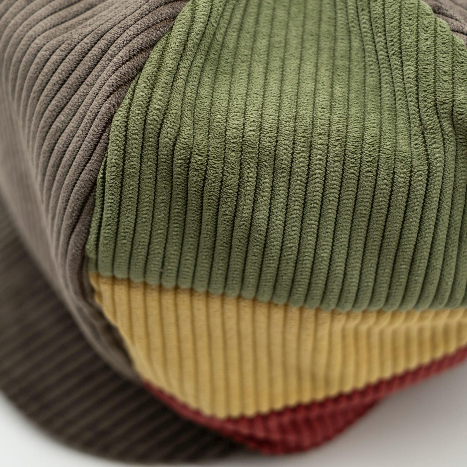 Brown Corduroy Rasta Hat With Stripes Green Yellow Red - Etsy