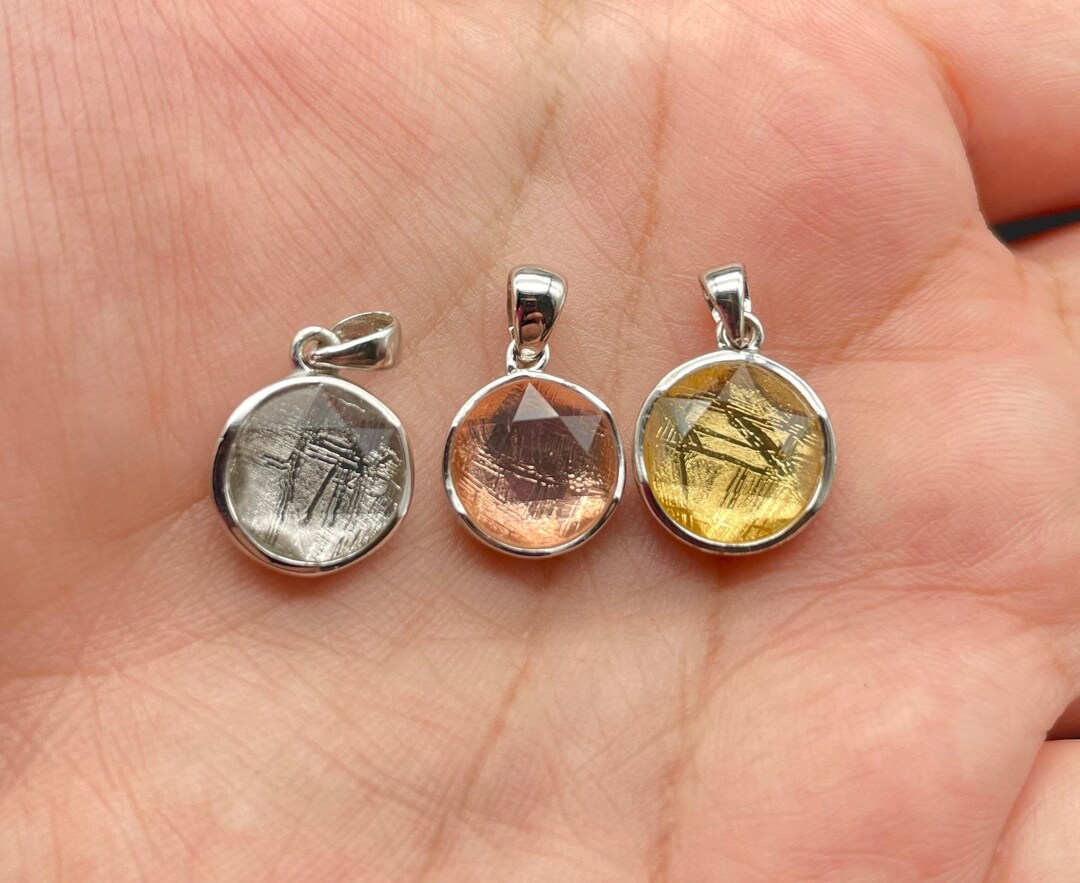 Genuine Meteorite Jewellery, Gebion Meteorite Pendant, Round Shape ...