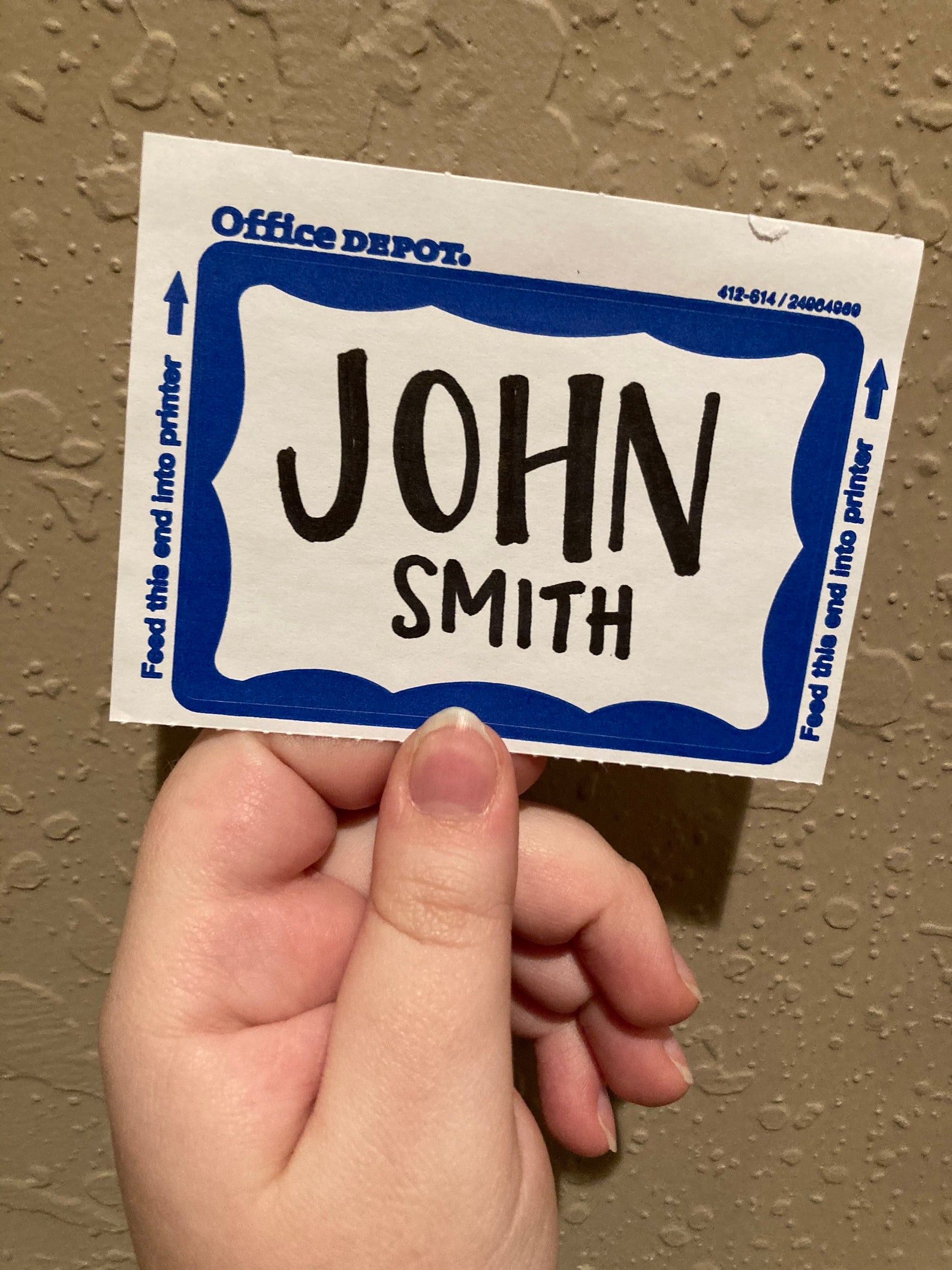 Hand lettered event name tags Adhesive name tags for parties | Etsy