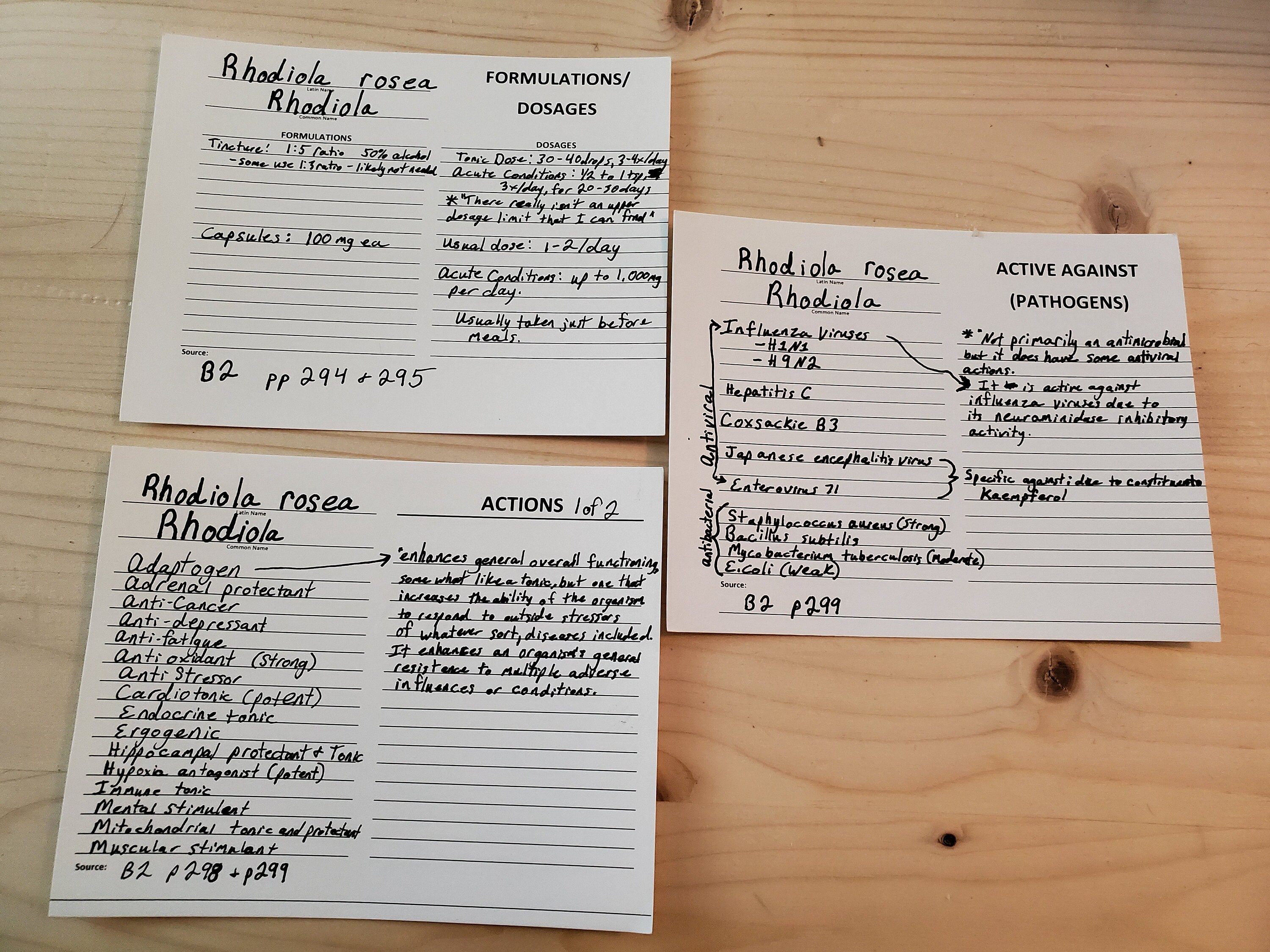 Materia Medica Cards / Herbal Study Cards - Etsy