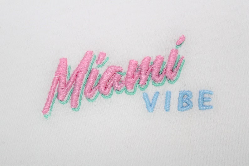 Miami Vice / vibe shirt, Glow in the dark, t-shirt éthique, fabriqué ...