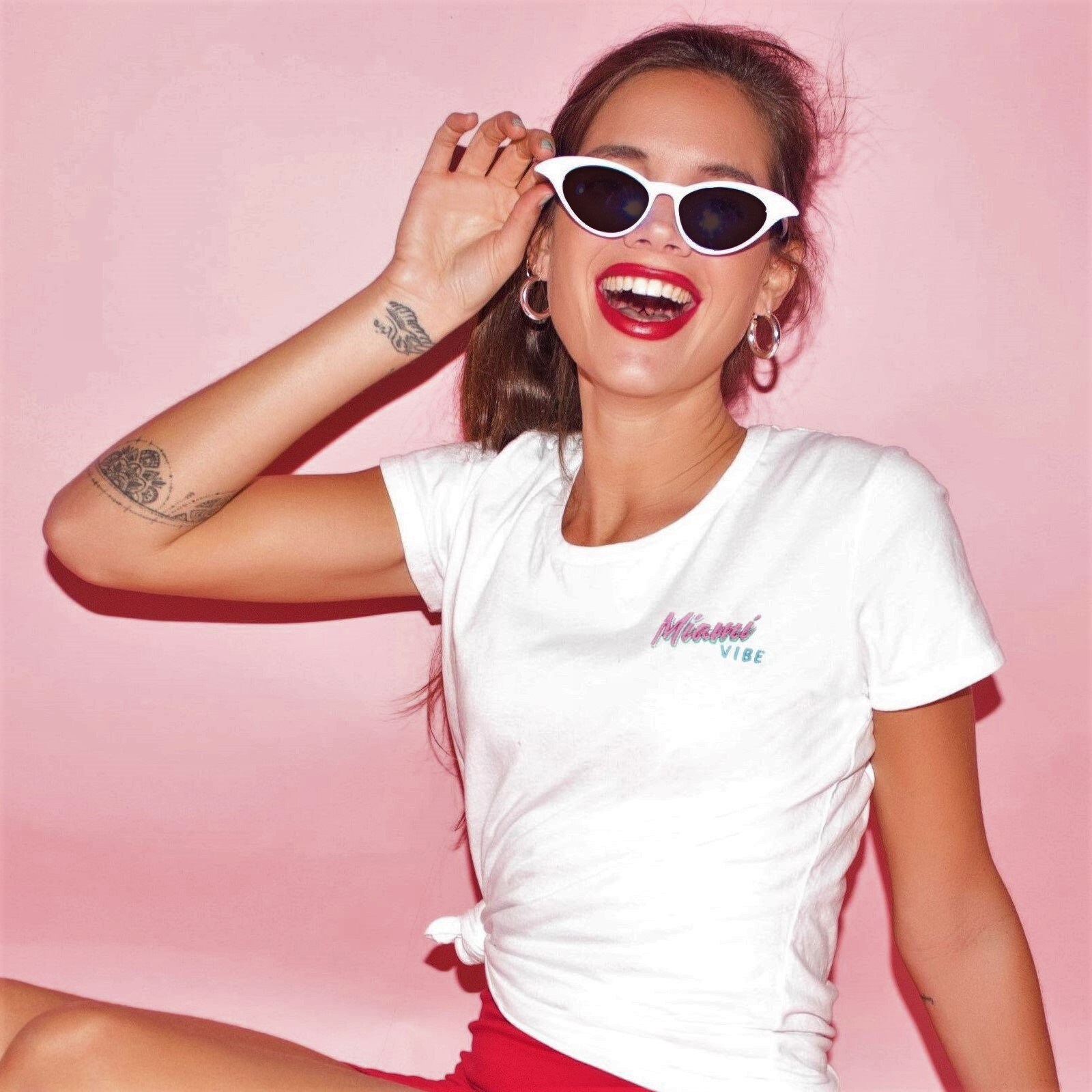 Miami Vice / vibe shirt, Glow in the dark, t-shirt éthique, fabriqué ...