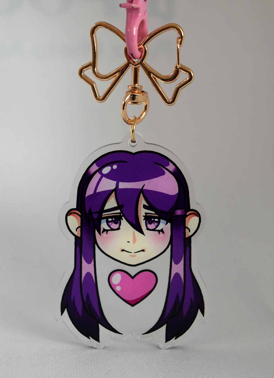 Yuri Double-sided Acrylic Keychain (DDLC) - Etsy
