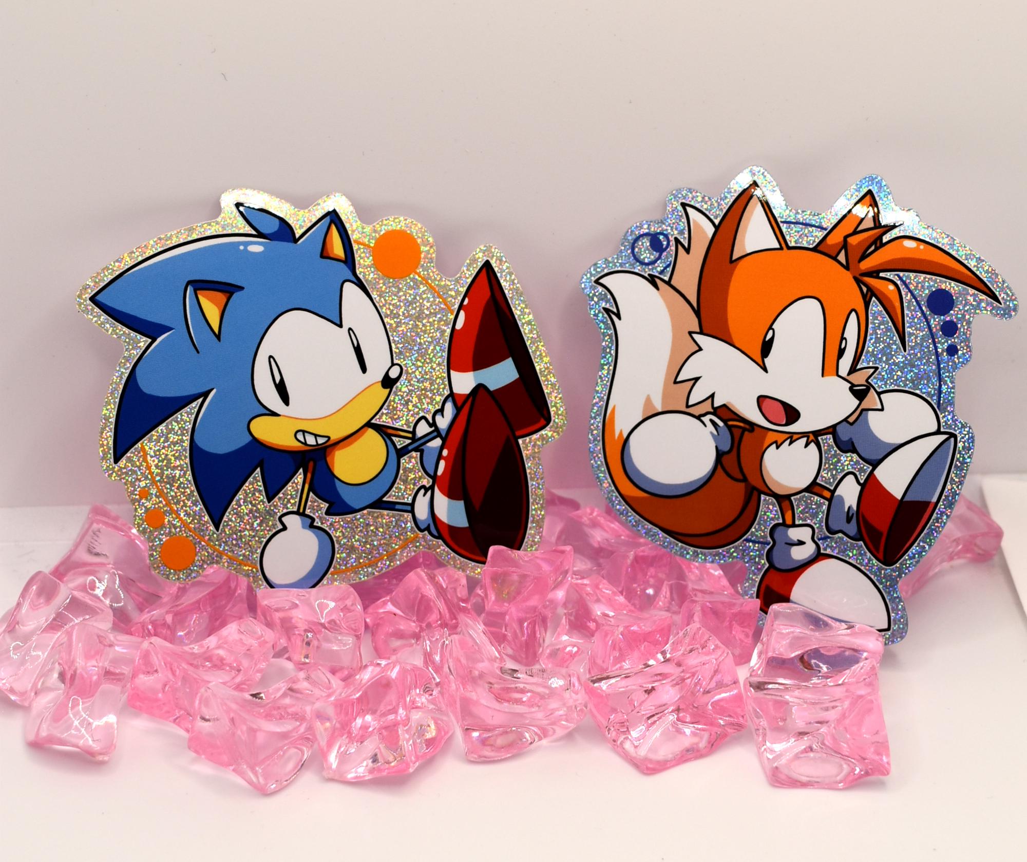 Sonic + Tails Sparkle Decal - Etsy