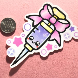 Kawaii Syringe Sticker - Etsy