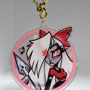 Hazbin Hotel Keychains Adam / Cherri Bomb / Niffty / Vaggie / Velvette ...