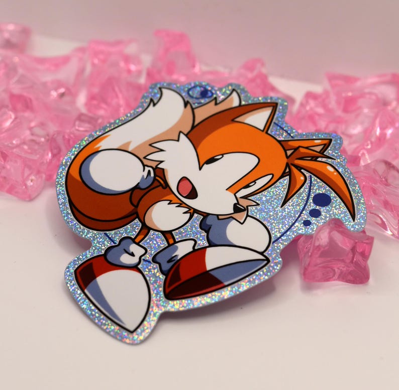 Sonic + Tails Sparkle Decal - Etsy