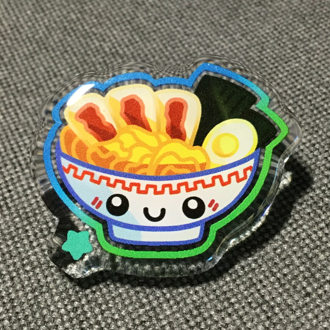 Kawaii Ramen Acrylic Pin - Etsy
