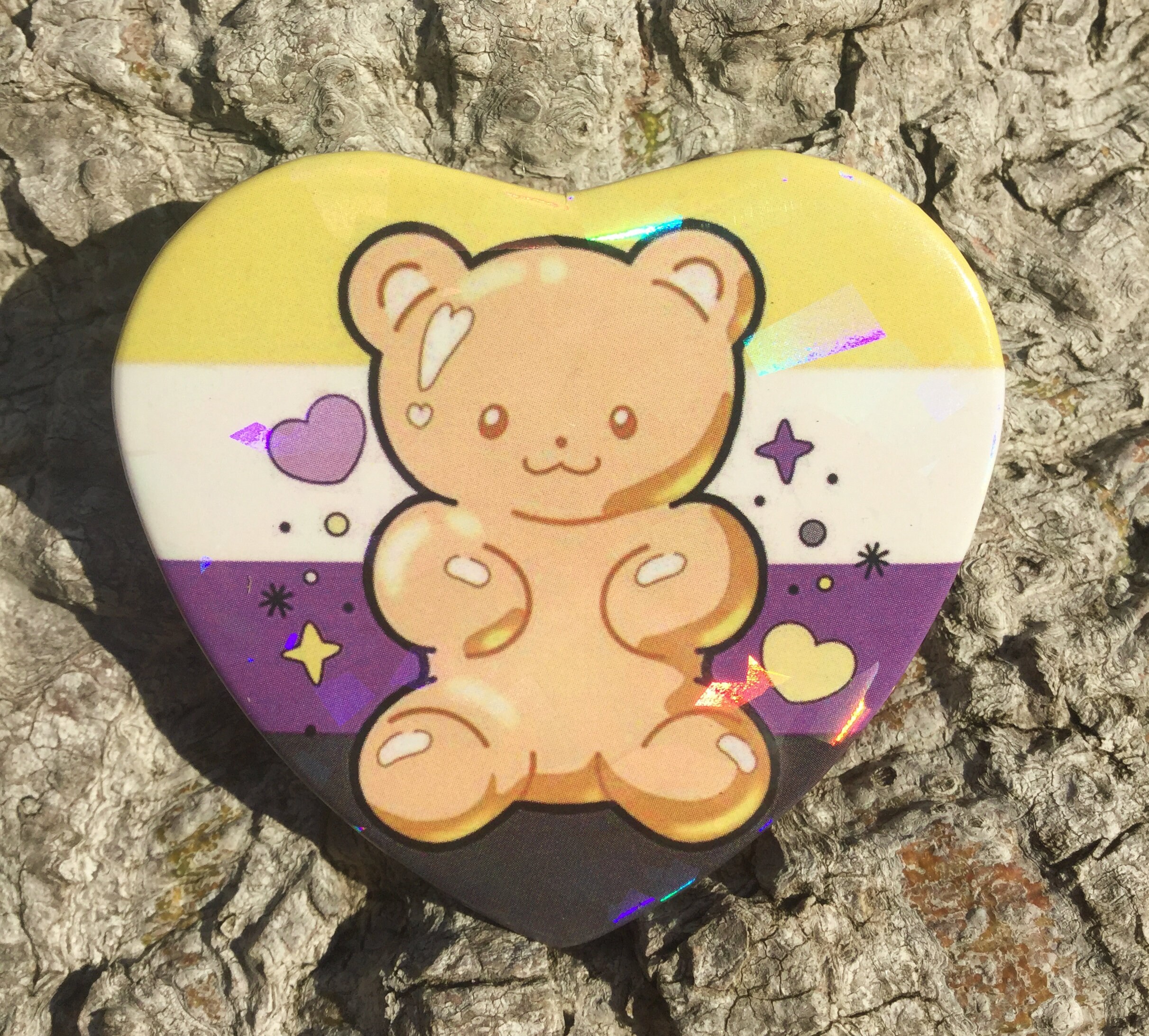 LGBTQ Pride Pins - Iridescent Gummi Bear Flags - Etsy
