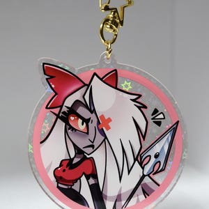 Hazbin Hotel Keychains - Adam / Cherri Bomb / Niffty / Vaggie ...