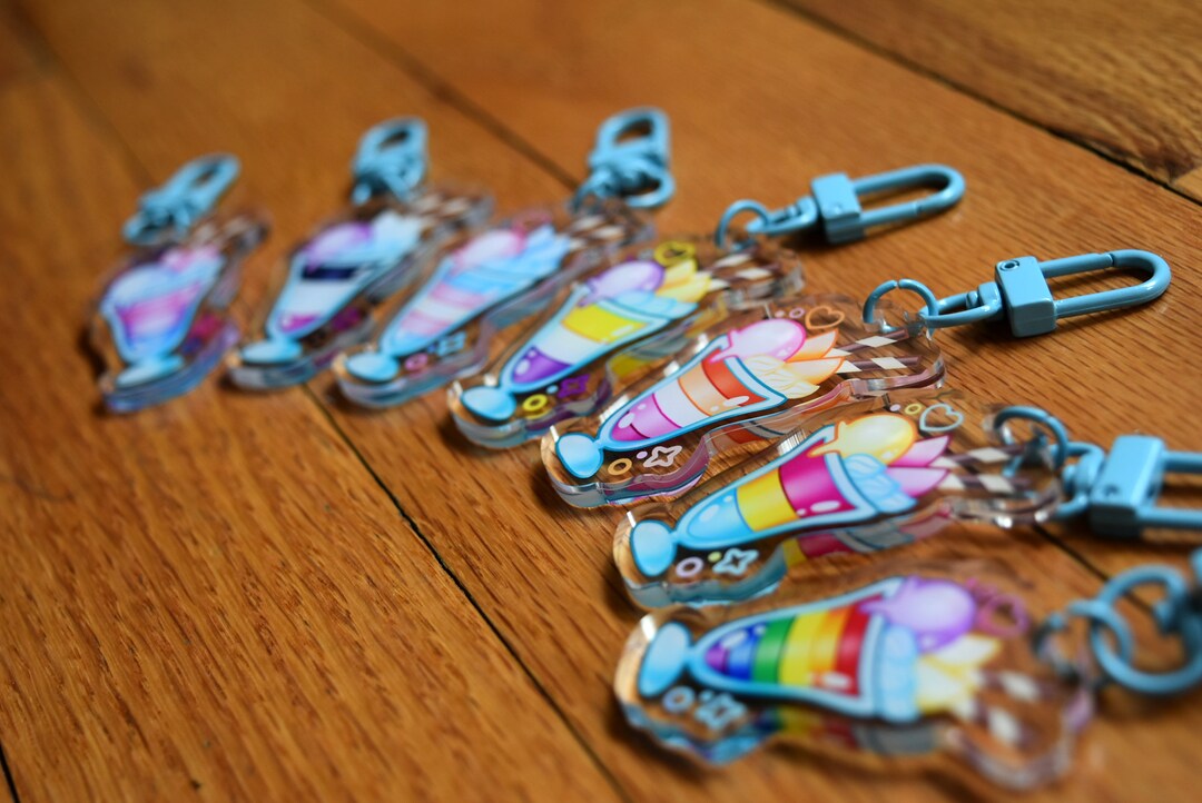 Pride Parfait Keychains Ace / Bi / Gay / Lesbian / - Etsy