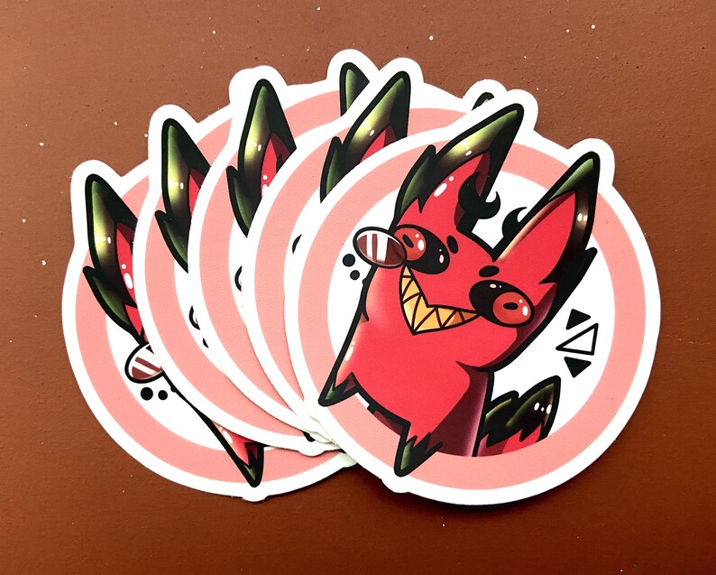 Cursed Alastor Cat Vinyl Decal (hazbin Hotel) - Etsy
