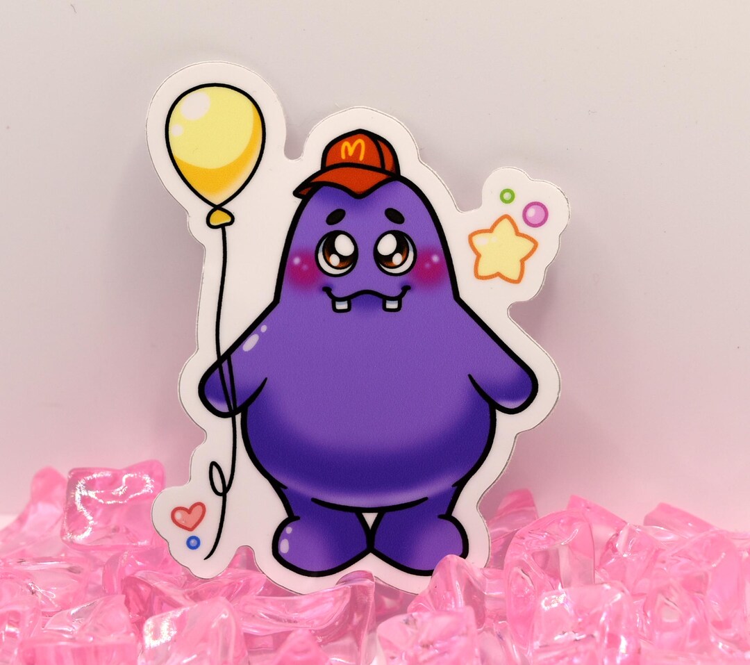 Baby Grimace Decal - Etsy
