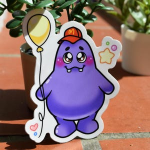 Baby Grimace Decal - Etsy