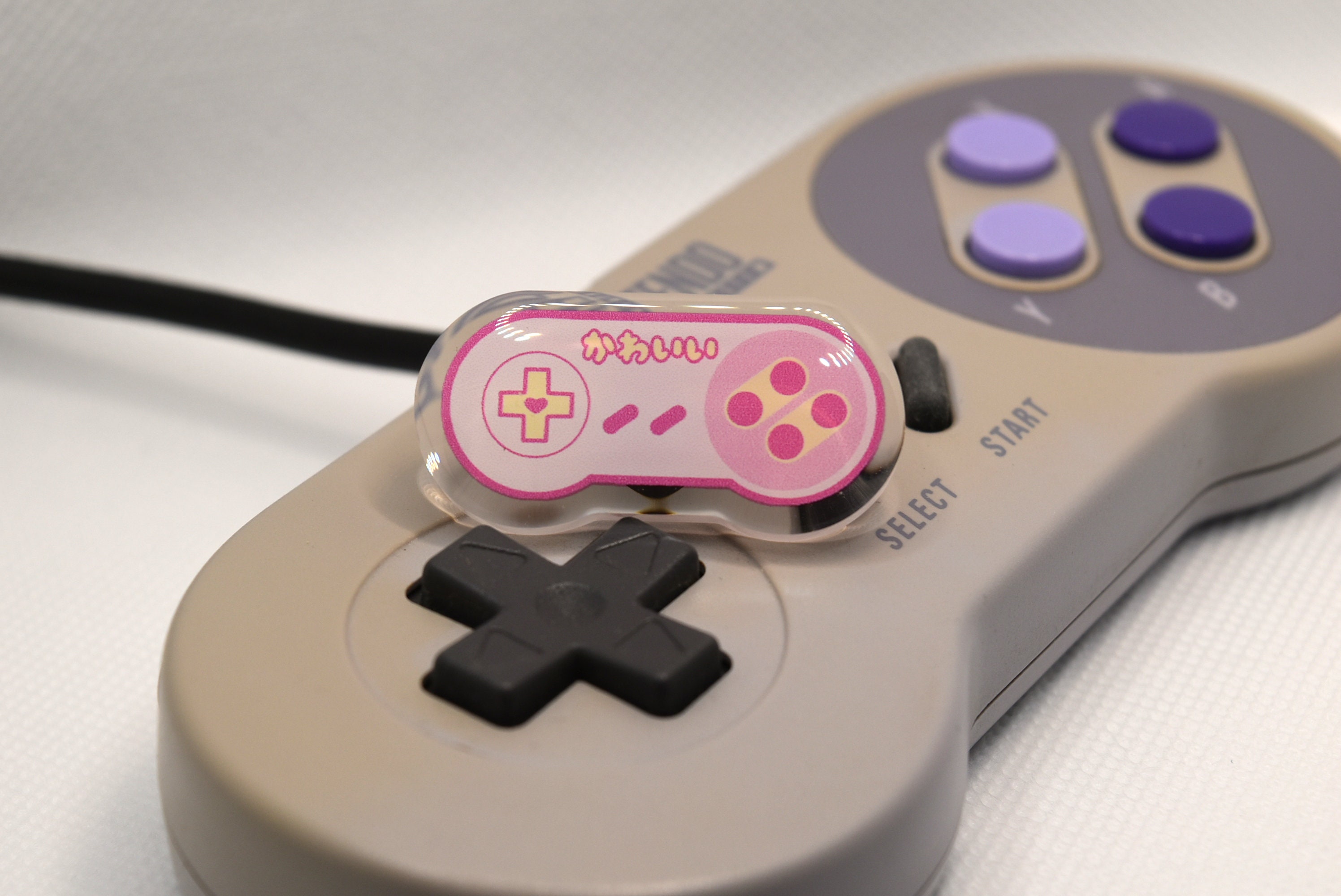 SNES Controller Pin pastel Neon - Etsy