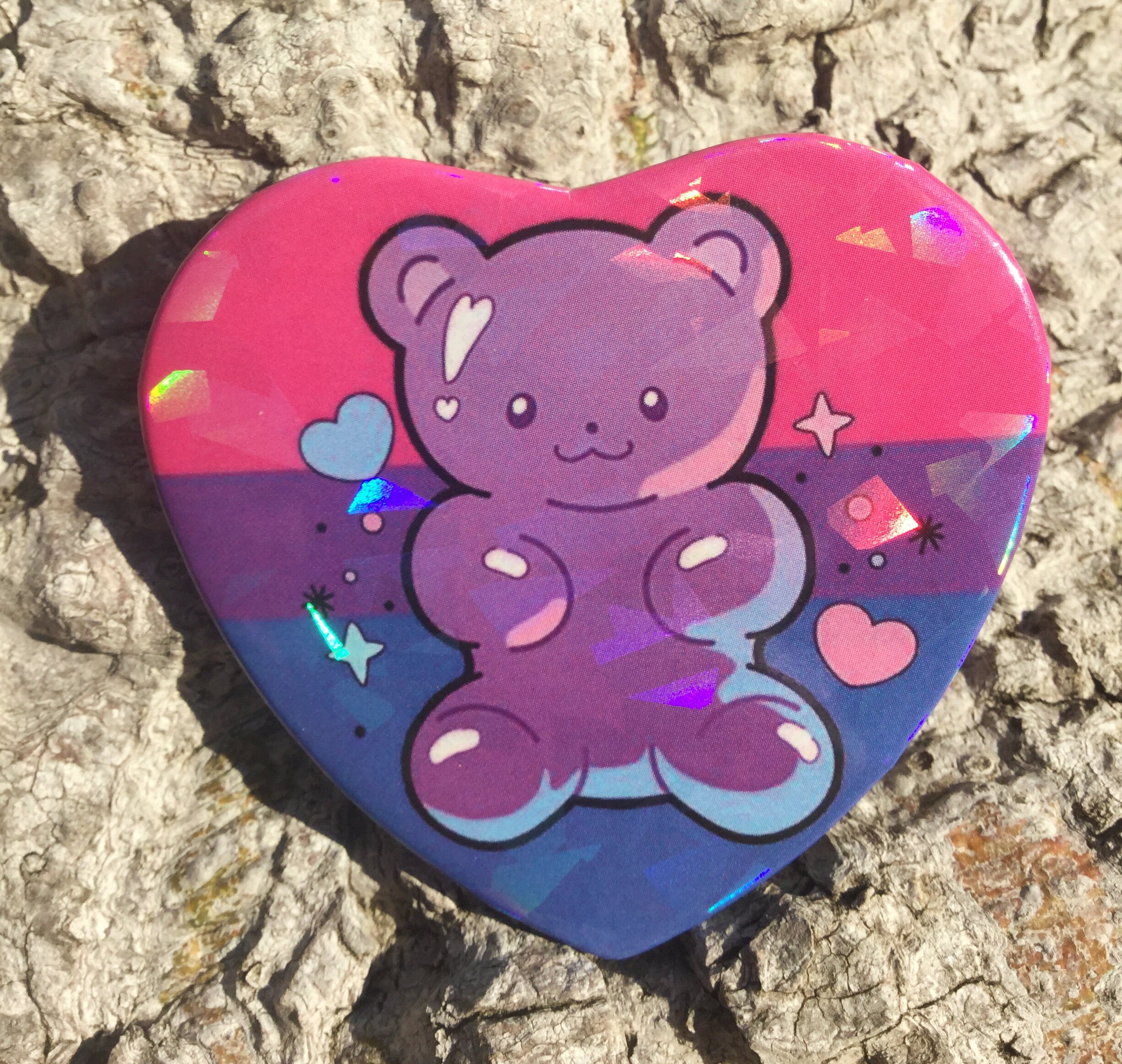 LGBTQ Pride Pins Iridescent Gummi Bear Flags - Etsy UK