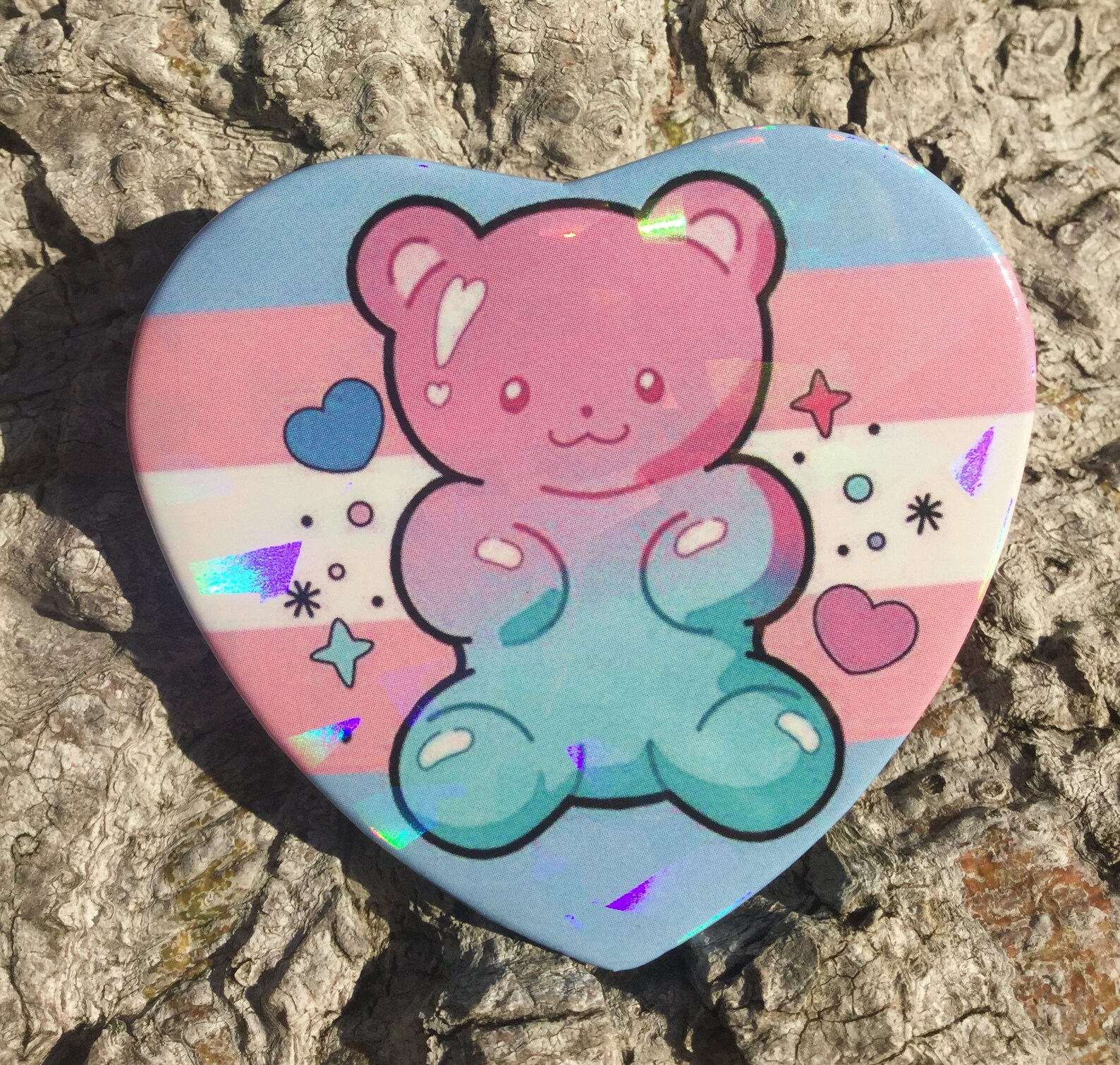 LGBTQ Pride Pins - Iridescent Gummi Bear Flags - Etsy