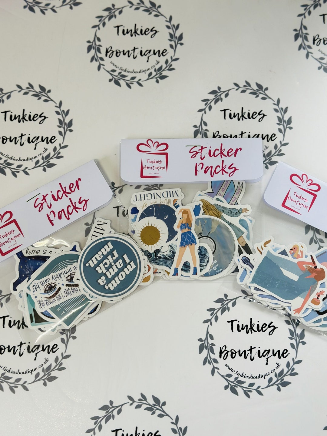 Taylor Swift Blue Themed Sticker Packs - Etsy