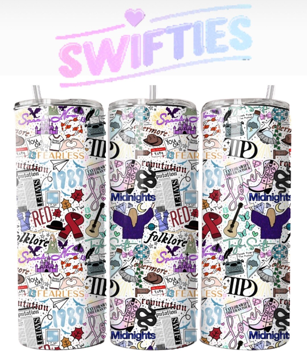 Personalised Taylor Swift 20oz Stainless Steel Tumbler Perfect for Any ...