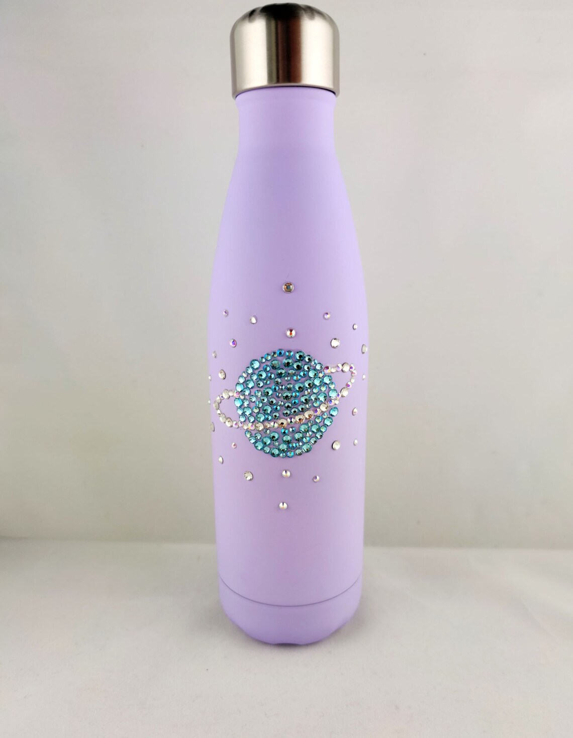 Rhinestone Planet Water Bottle - Etsy