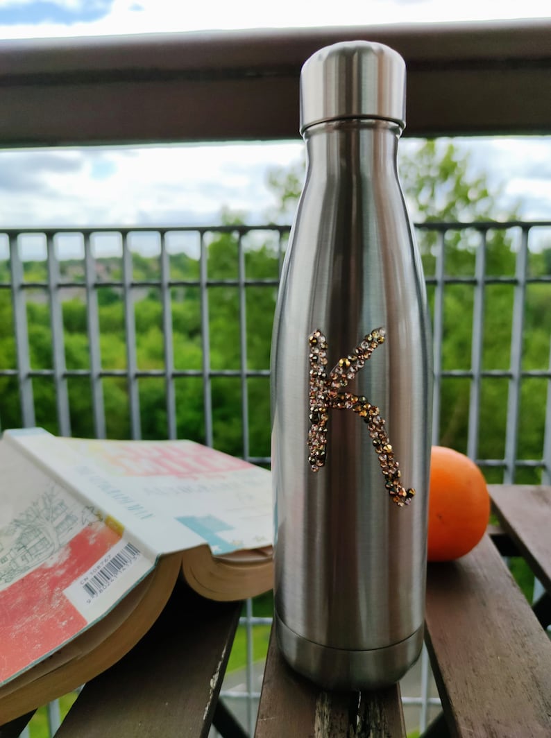 Personalised Rhinestone Bling Water Bottle - Etsy Canada