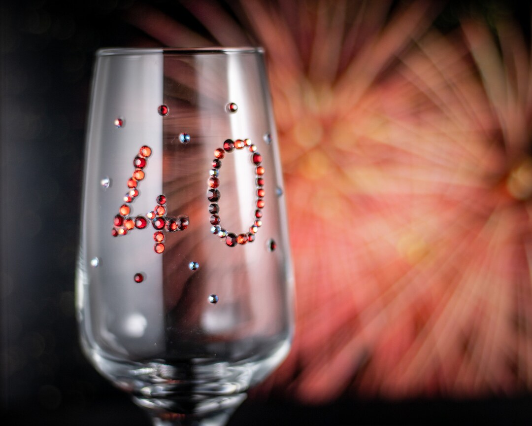Anniversary Milestone Sparkle Glass Gift - Etsy