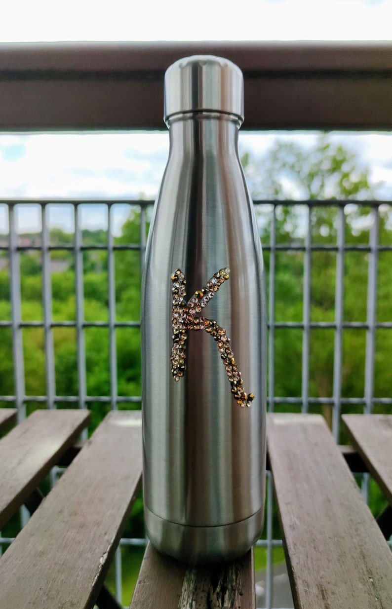 Personalised Rhinestone Bling Water Bottle - Etsy Canada