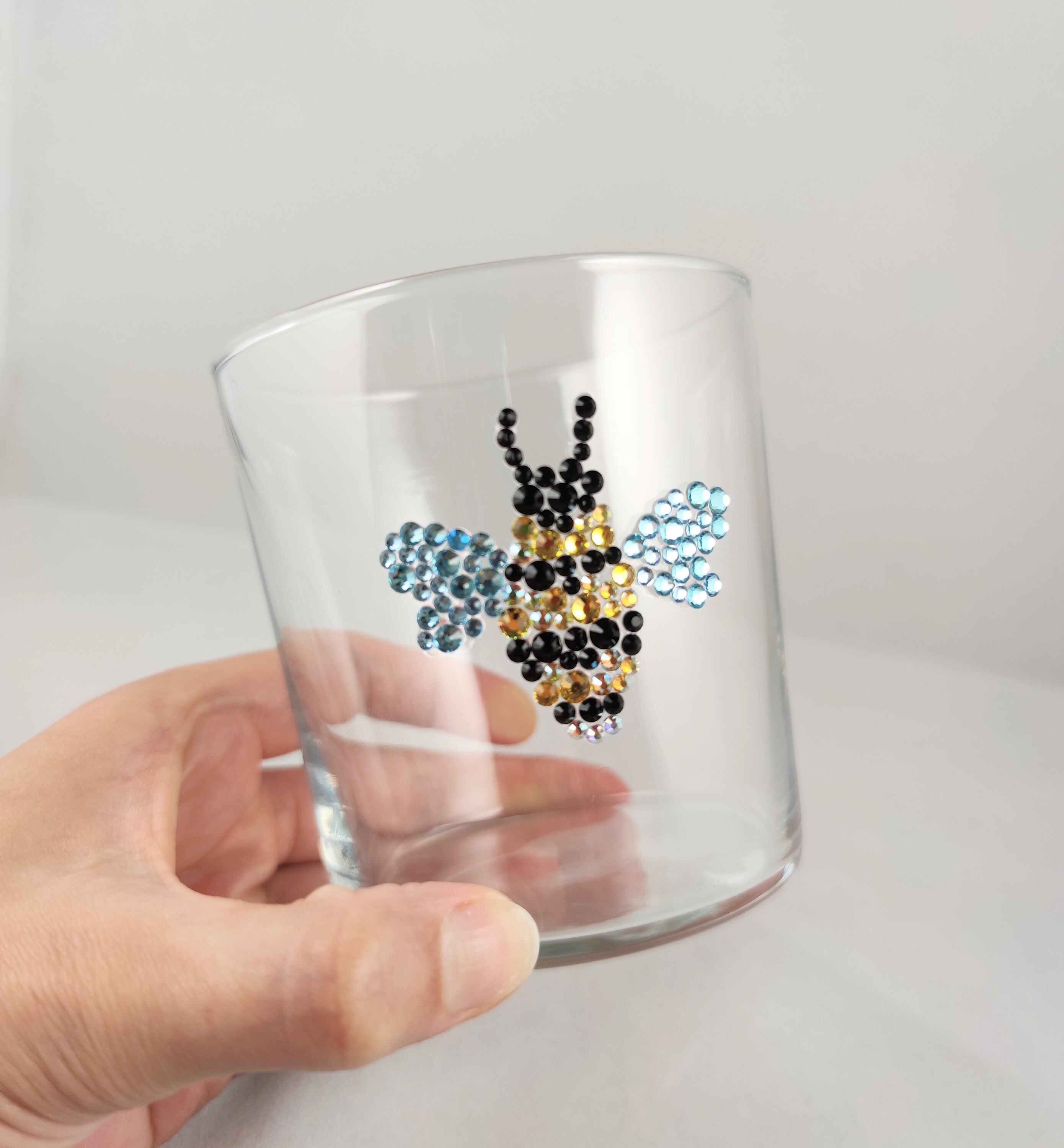 Bumble Bee Cocktail Sparkle Glass - Etsy