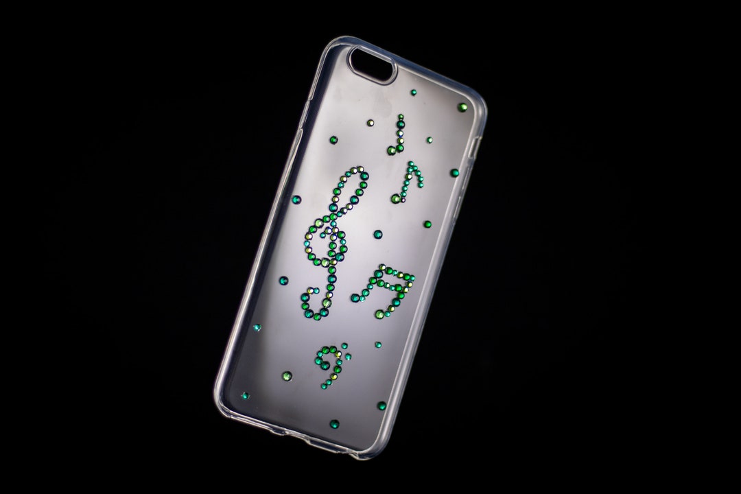 Rhinestone Bling Music Note Phone Case - Etsy