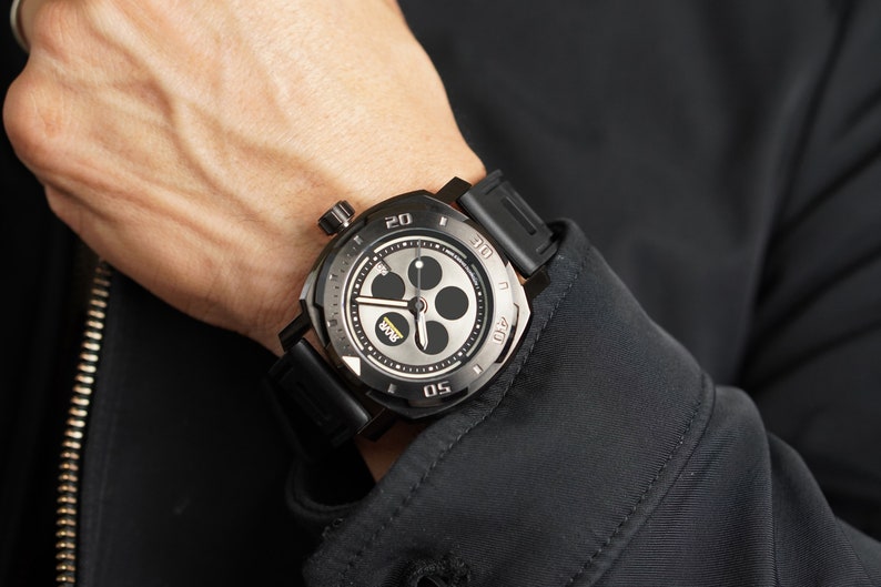 Rvlvr Automatic Dive Watch for Gun Lovers Gift Mechanical Watch for Men ...