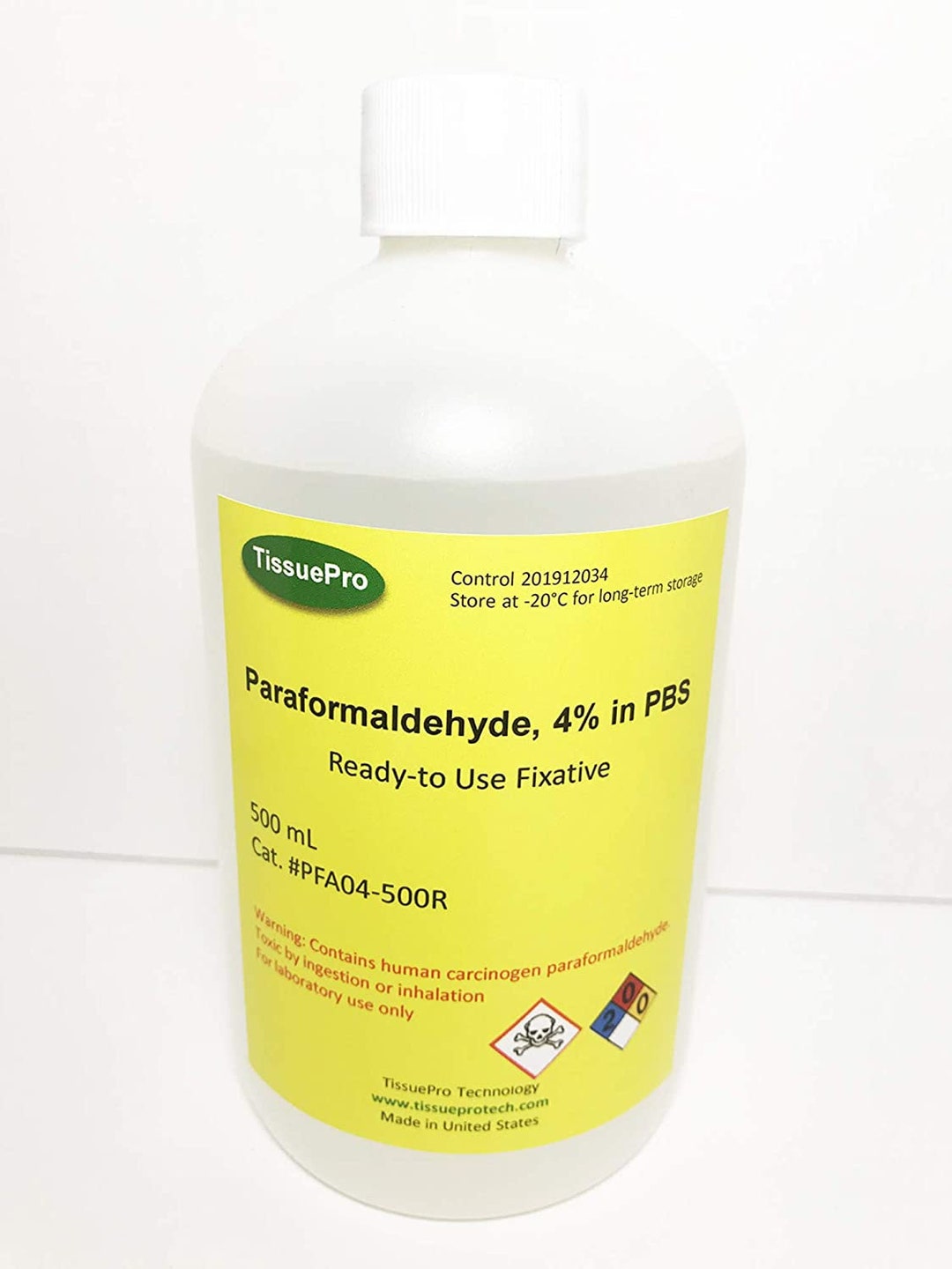 Paraformaldehyde, 4% in PBS - 500 Ml - Etsy