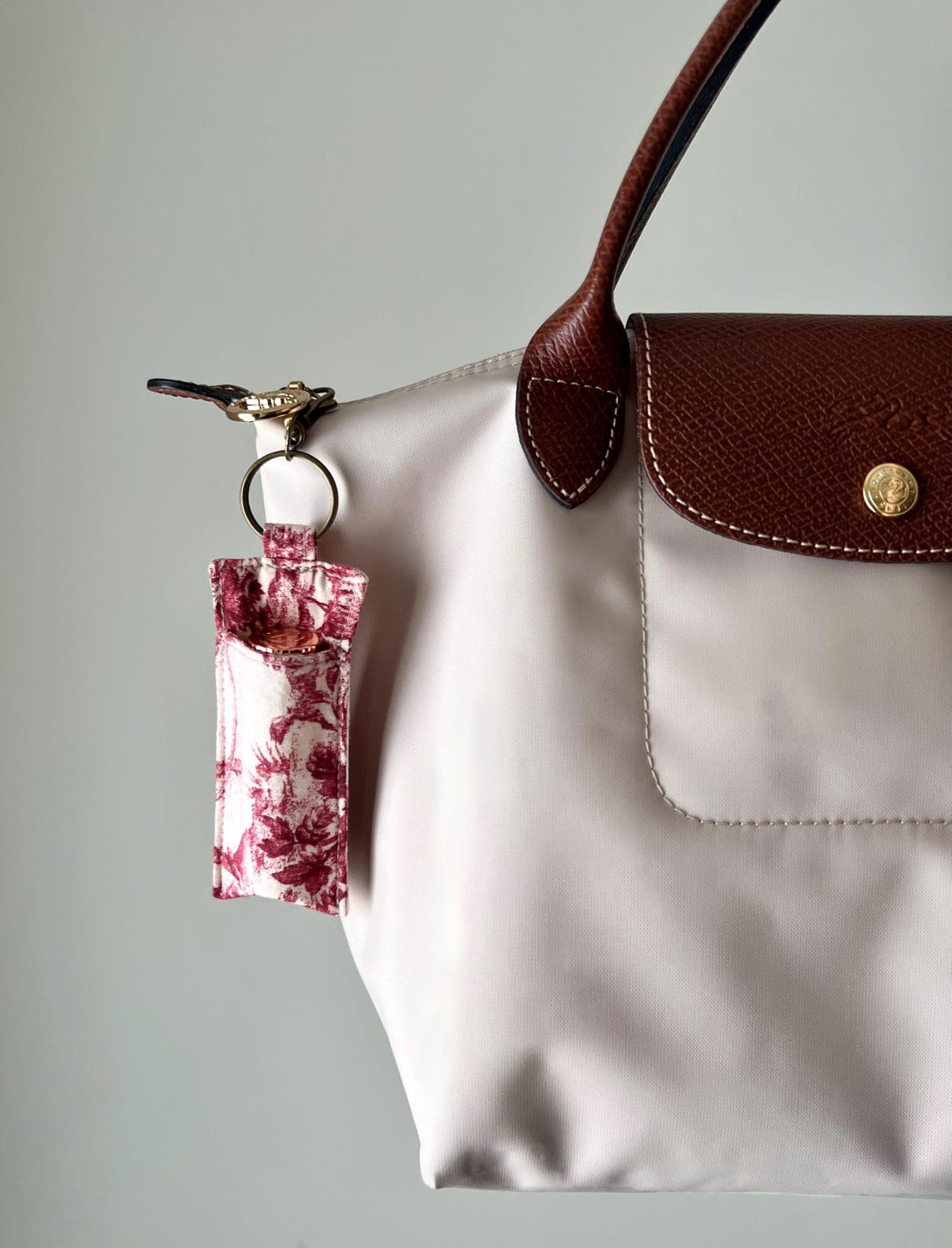 Red/beige Rustic Toile De Jouy Lipstick | Chapstick | Lip Balm | Travel ...