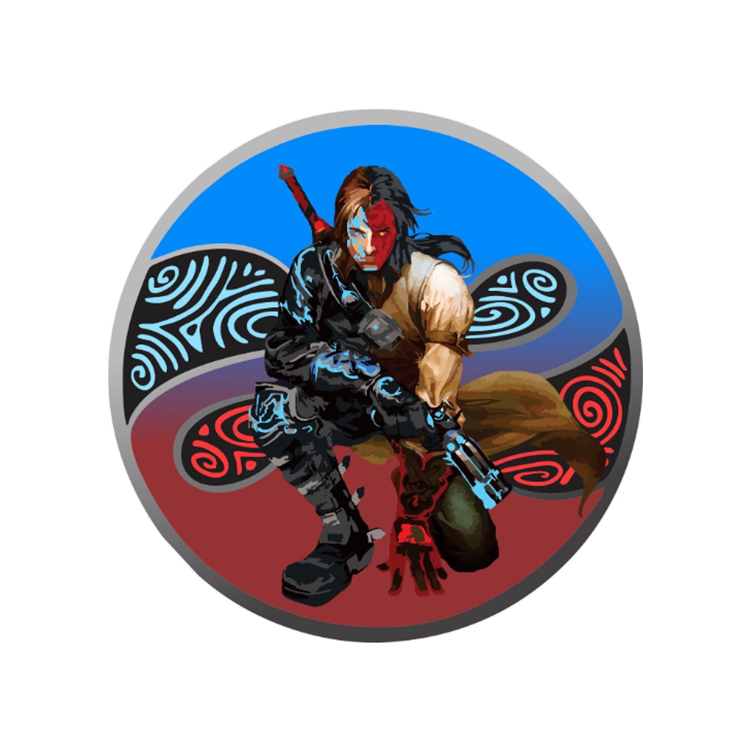 Vinyl Fable Sticker with guild seal background | Etsy