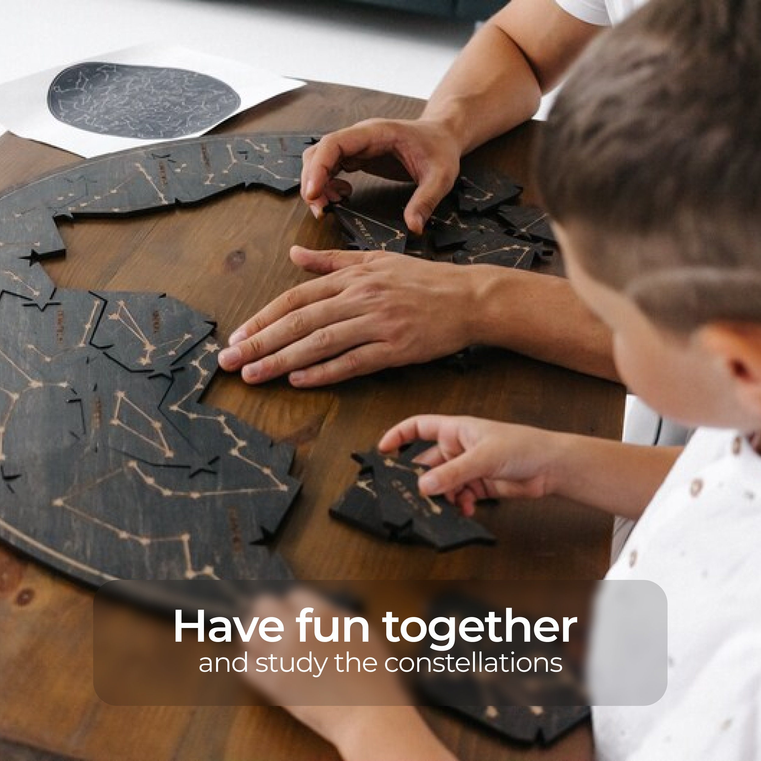 Wooden Puzzle constellation Map of the Southern Sky Glow in the Dark Ӏ ...