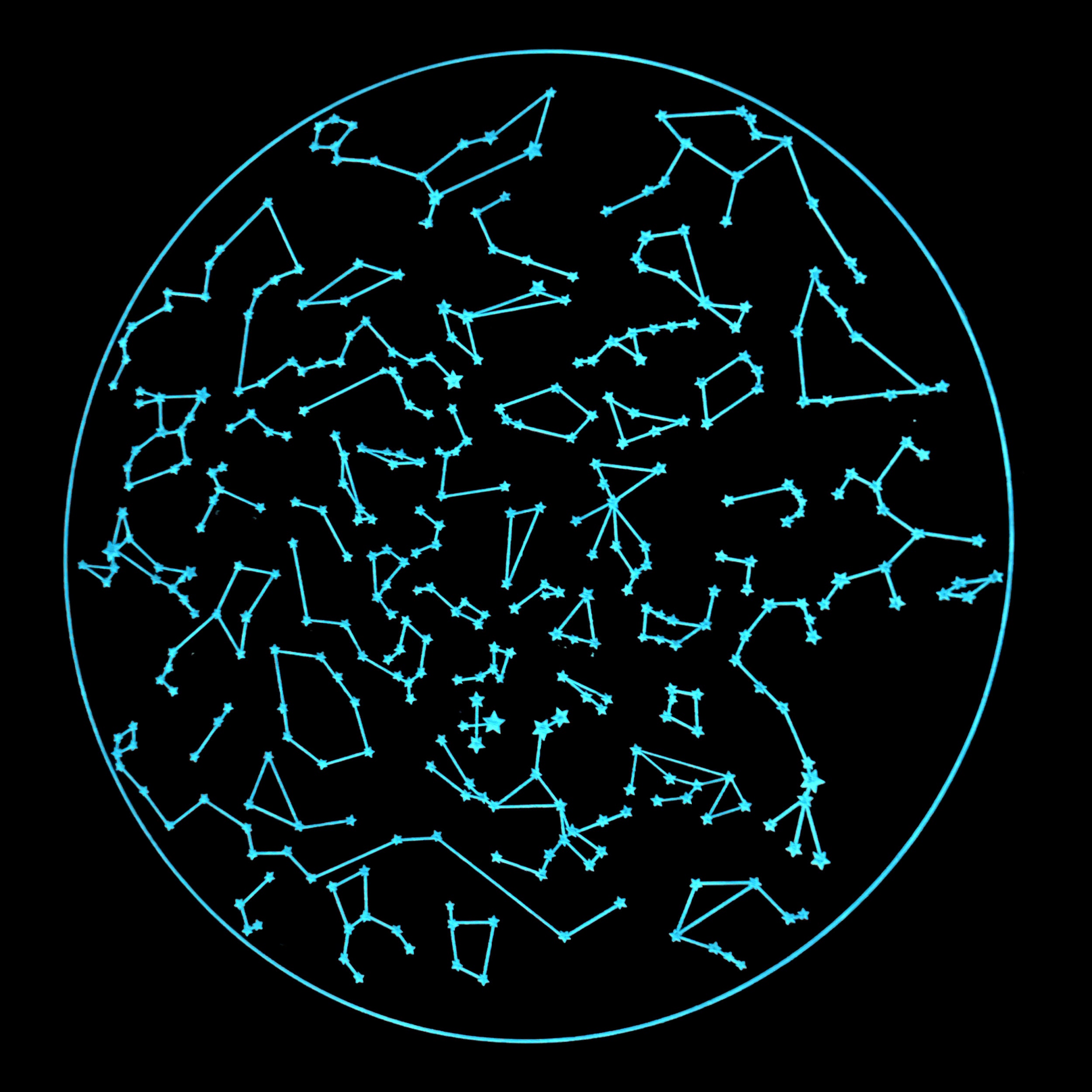 Wooden Puzzle constellation Map of the Southern Sky Glow in the Dark Ӏ ...