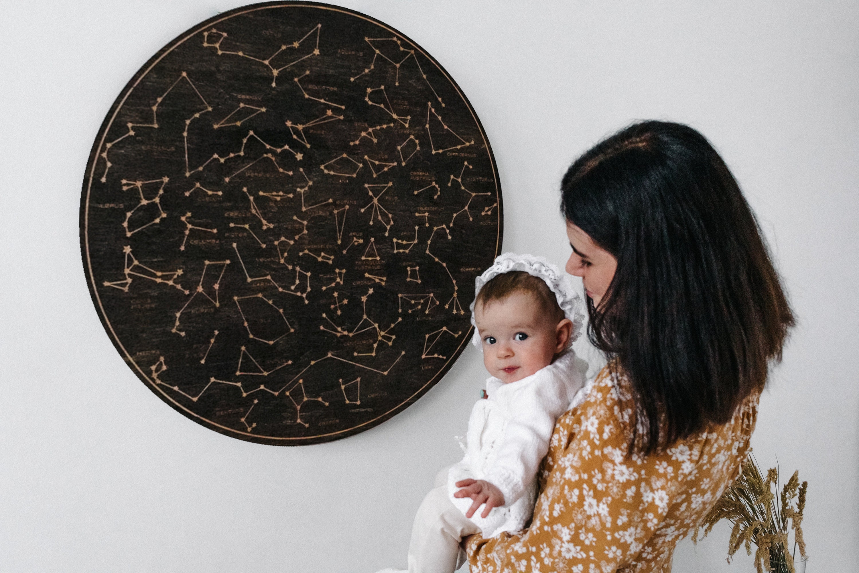 Star Map of the Southern Sky, Wooden Puzzle & Unique Wall Decor, Glow ...