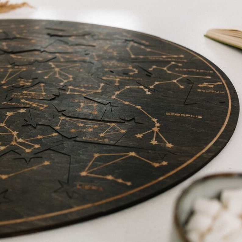 Wooden Puzzle constellation Map of the Southern Sky Glow in the Dark Ӏ ...