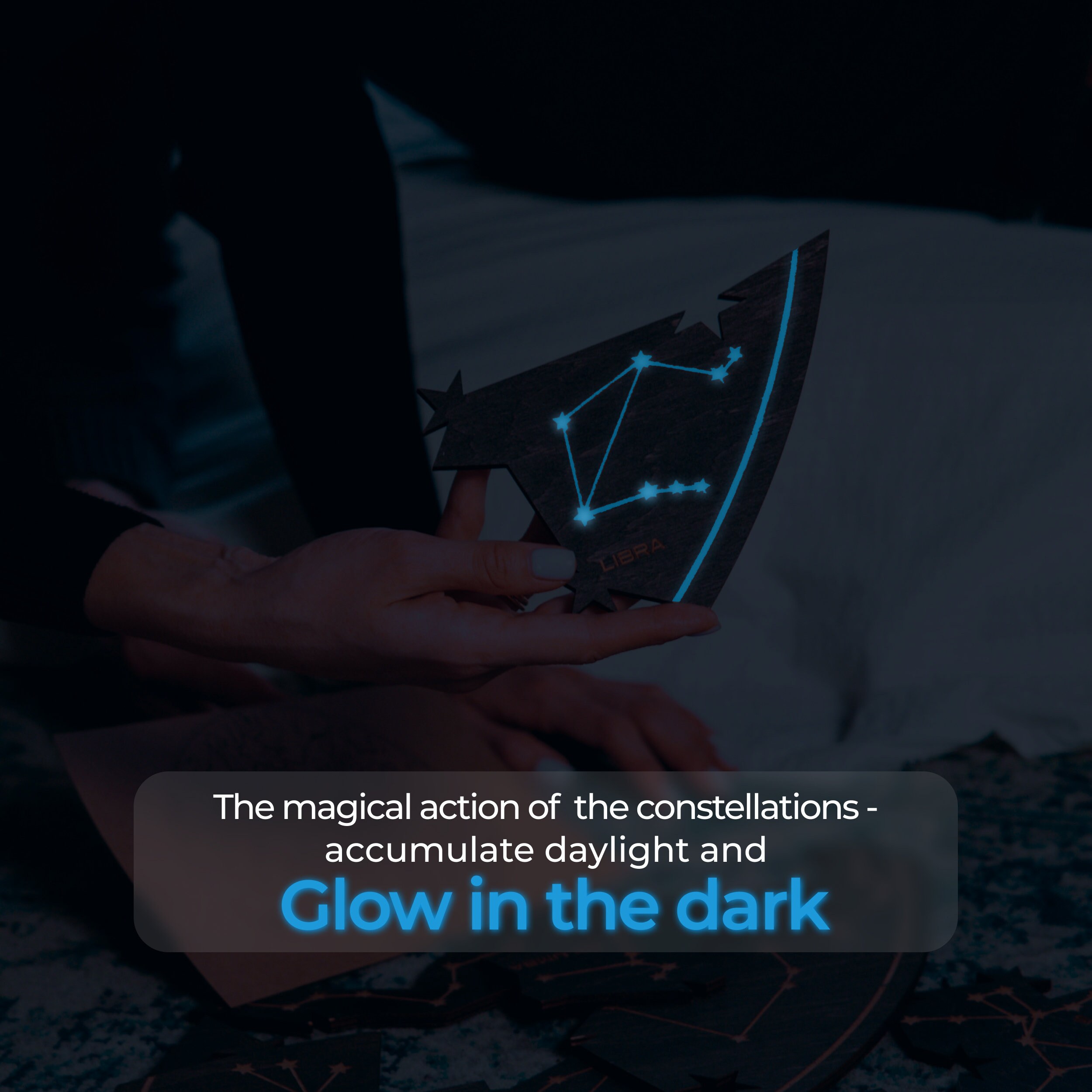 Wooden Puzzle constellation Map of the Southern Sky Glow in the Dark Ӏ ...