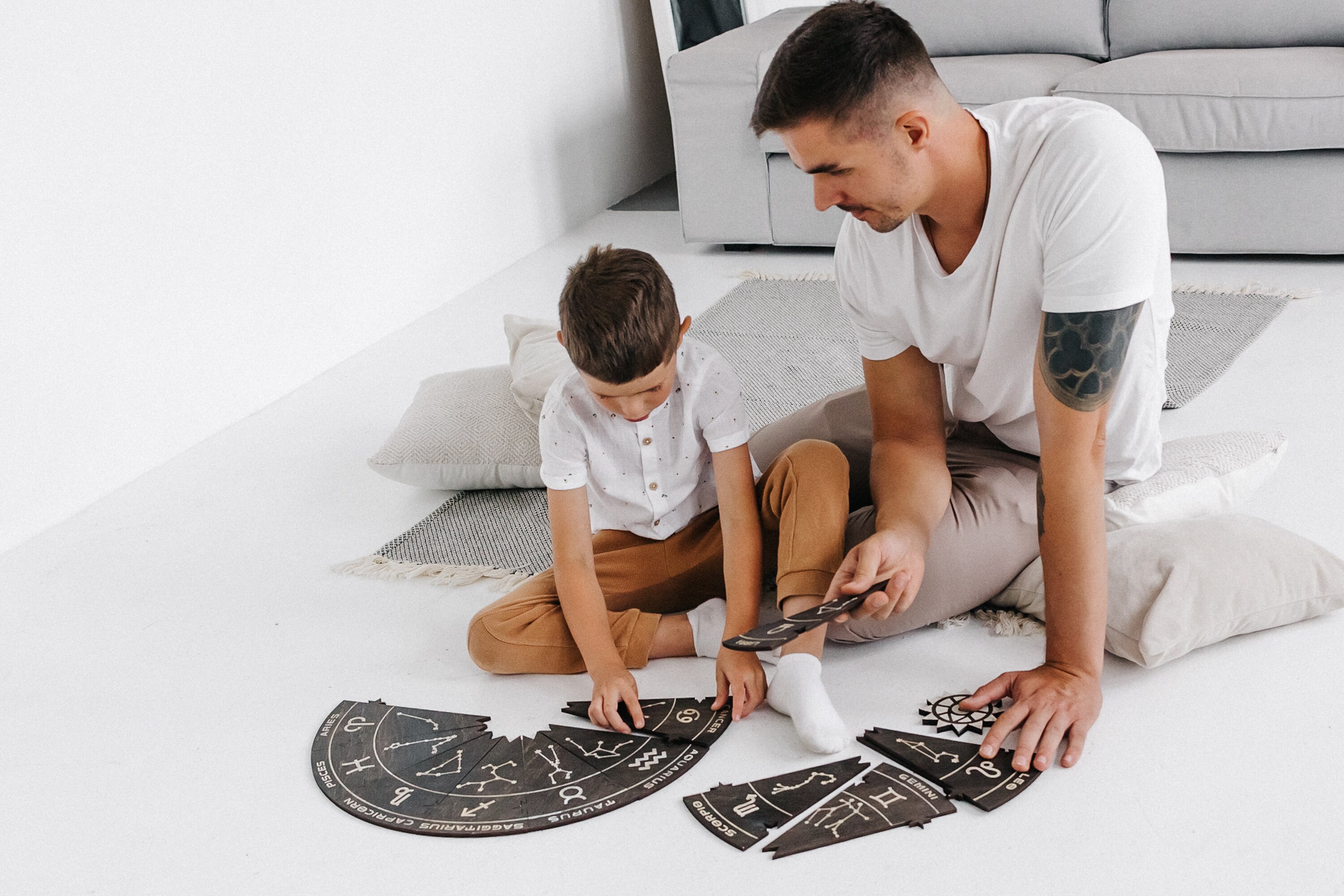 Zodiac Wall Decor With Glow at Night, Zodiac Wheel, Zodiac Signs ...