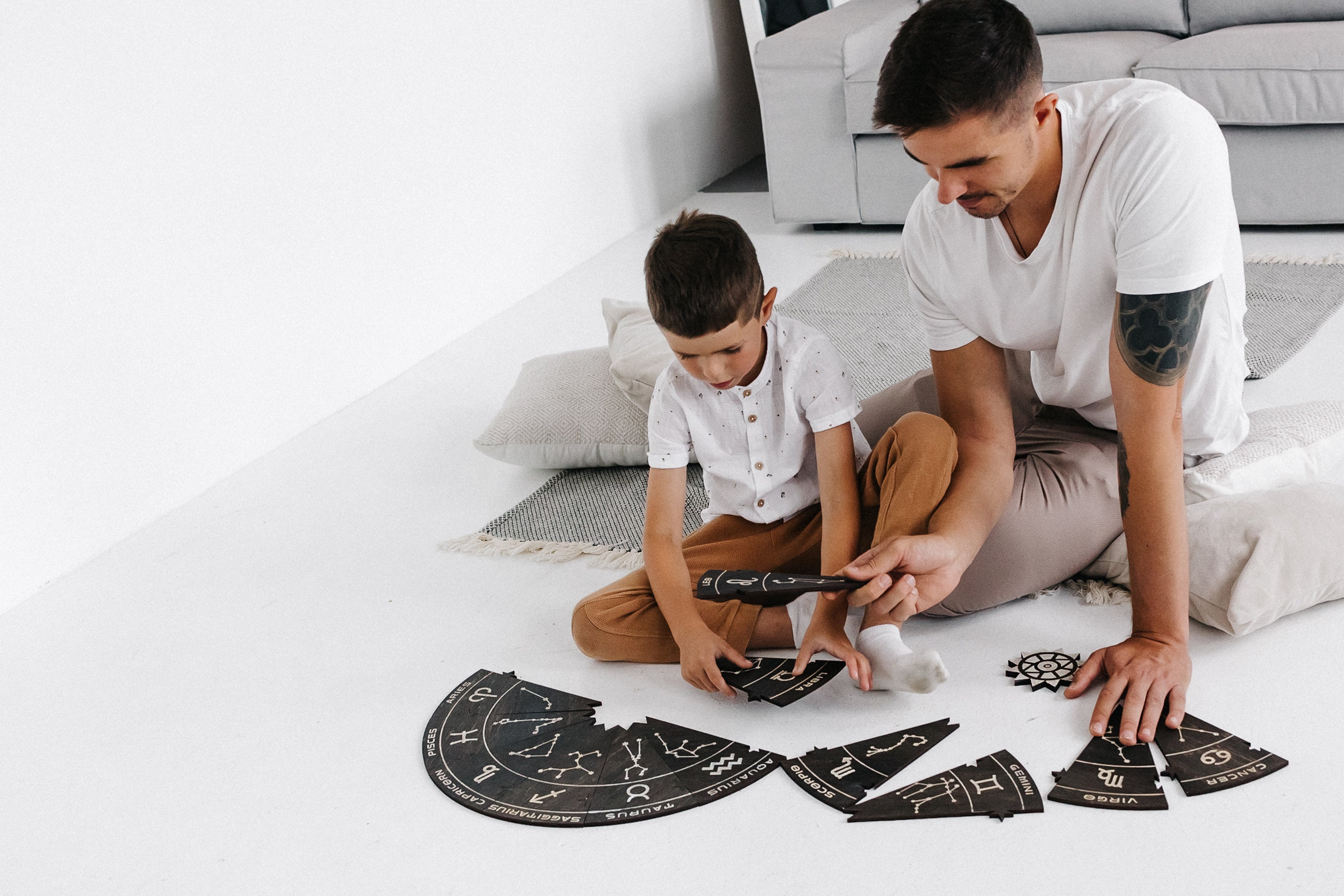 Zodiac Wall Decor With Glow at Night, Zodiac Wheel, Zodiac Signs ...