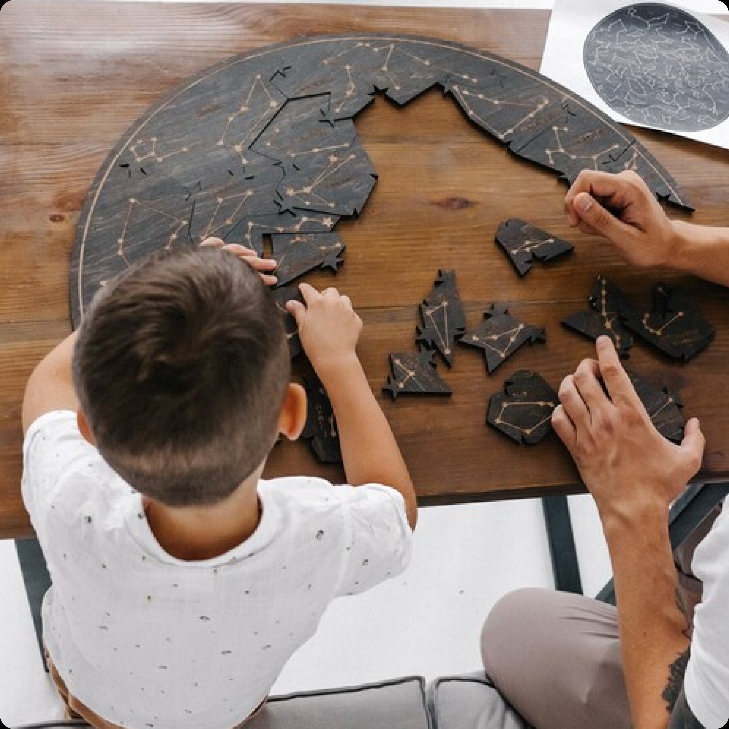 Wooden Puzzle constellation Map of the Southern Sky Glow in the Dark Ӏ ...