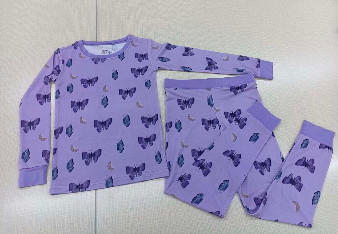 2pc Long Sleeve Set - Butterfly - Etsy