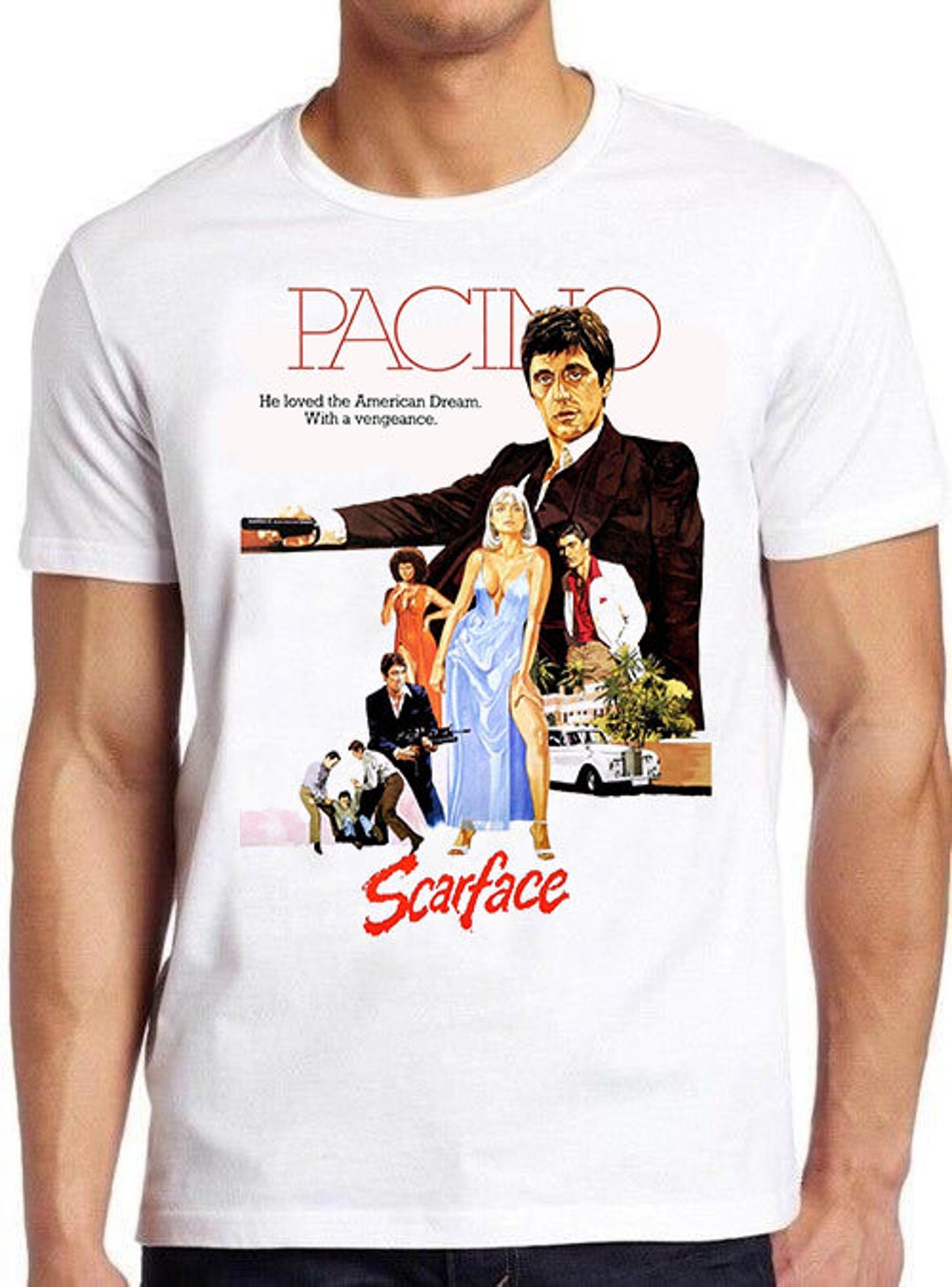 Scarface Film T Shirt B323 Retro Cool Gift Tee - Etsy