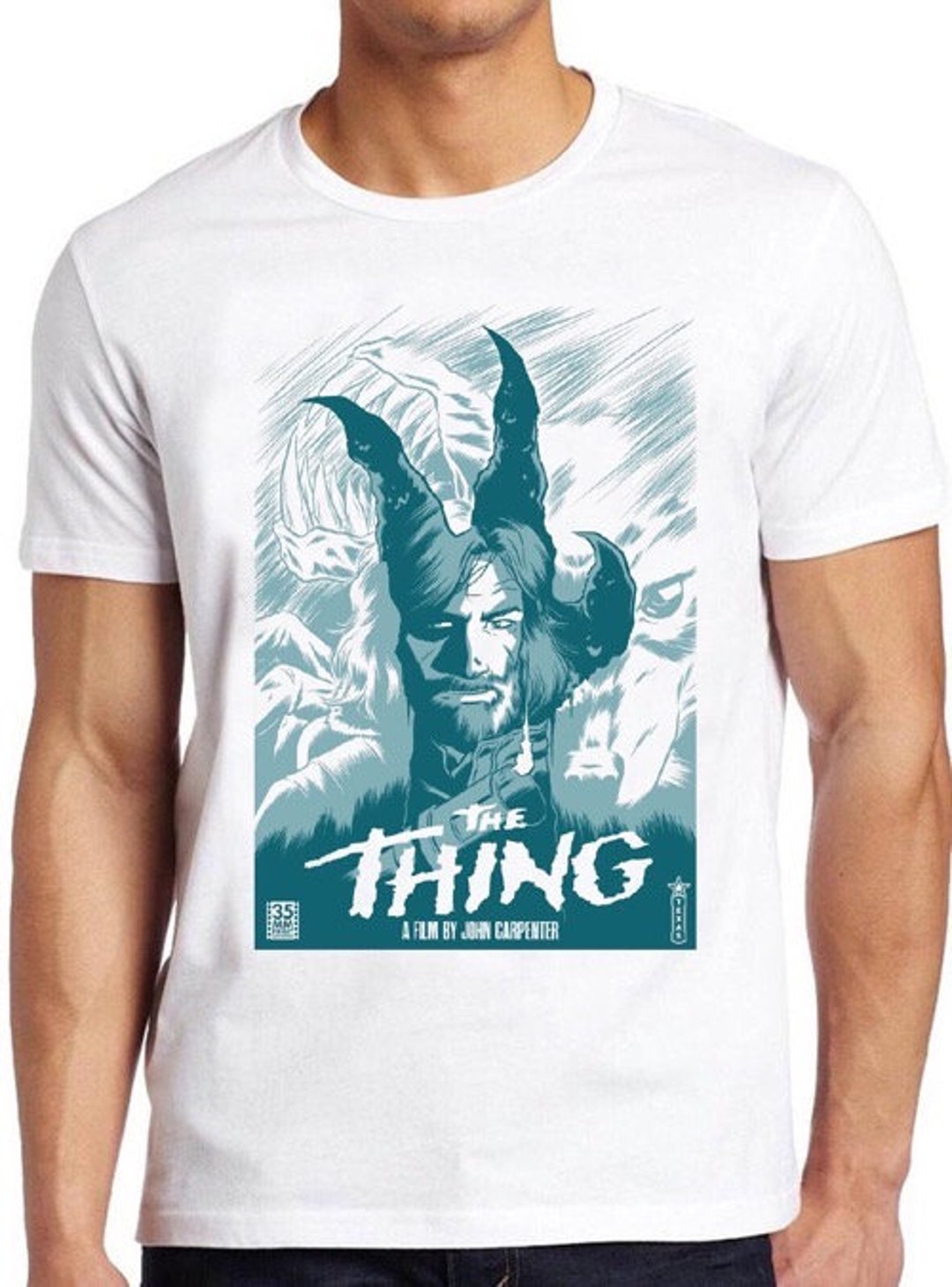 The Thing T Shirt B2402 Horror Movie Film 80s Sci Fi Retro Cool Top Tee ...
