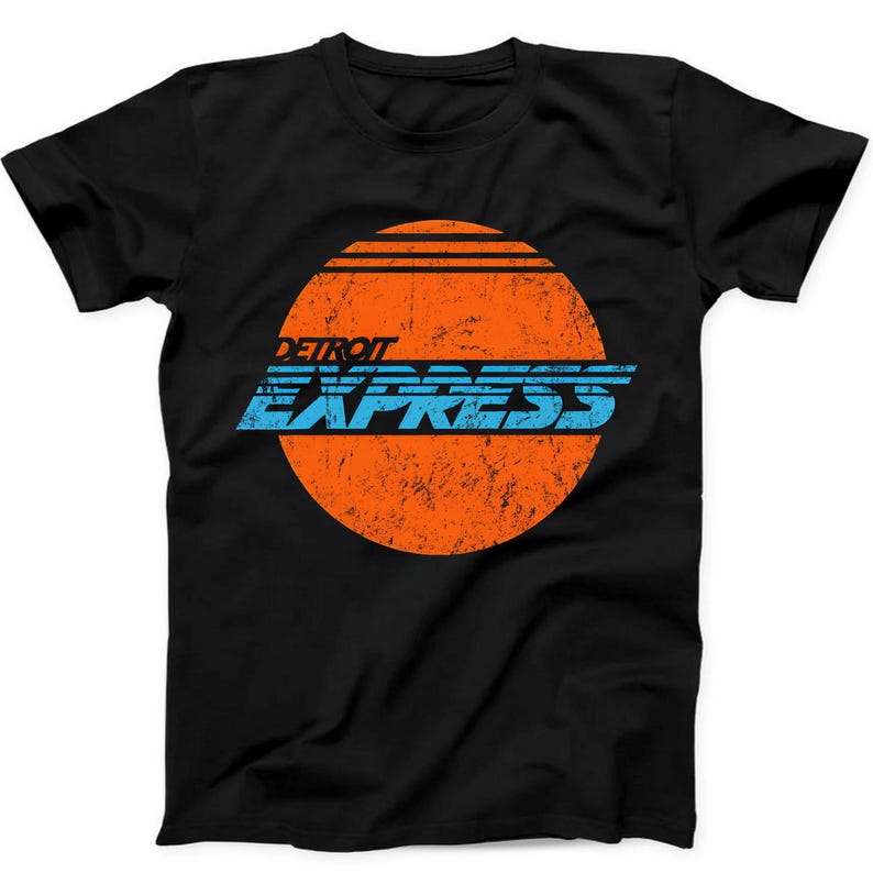 Detroit Express 70s Soccer Football Team Retro Gift Tee Black T Shirt ...